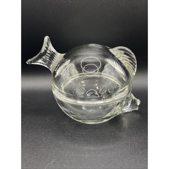 The Unbranded Brand | Art | Anchor Hocking Clear Glass Lidded Blow Fish ...